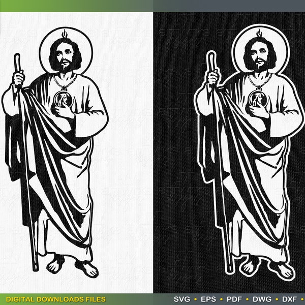 St Jude Silhouette - Etsy