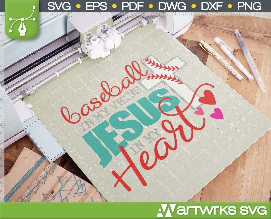 Christian Svg Files Cute Clipart Baseball Svg Jesus SVG by Artworks SVG ...