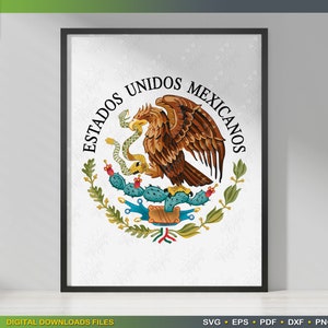 COAT of Arms MEXICO Escudo Nacional De México SVG Bundle Eagle of ...