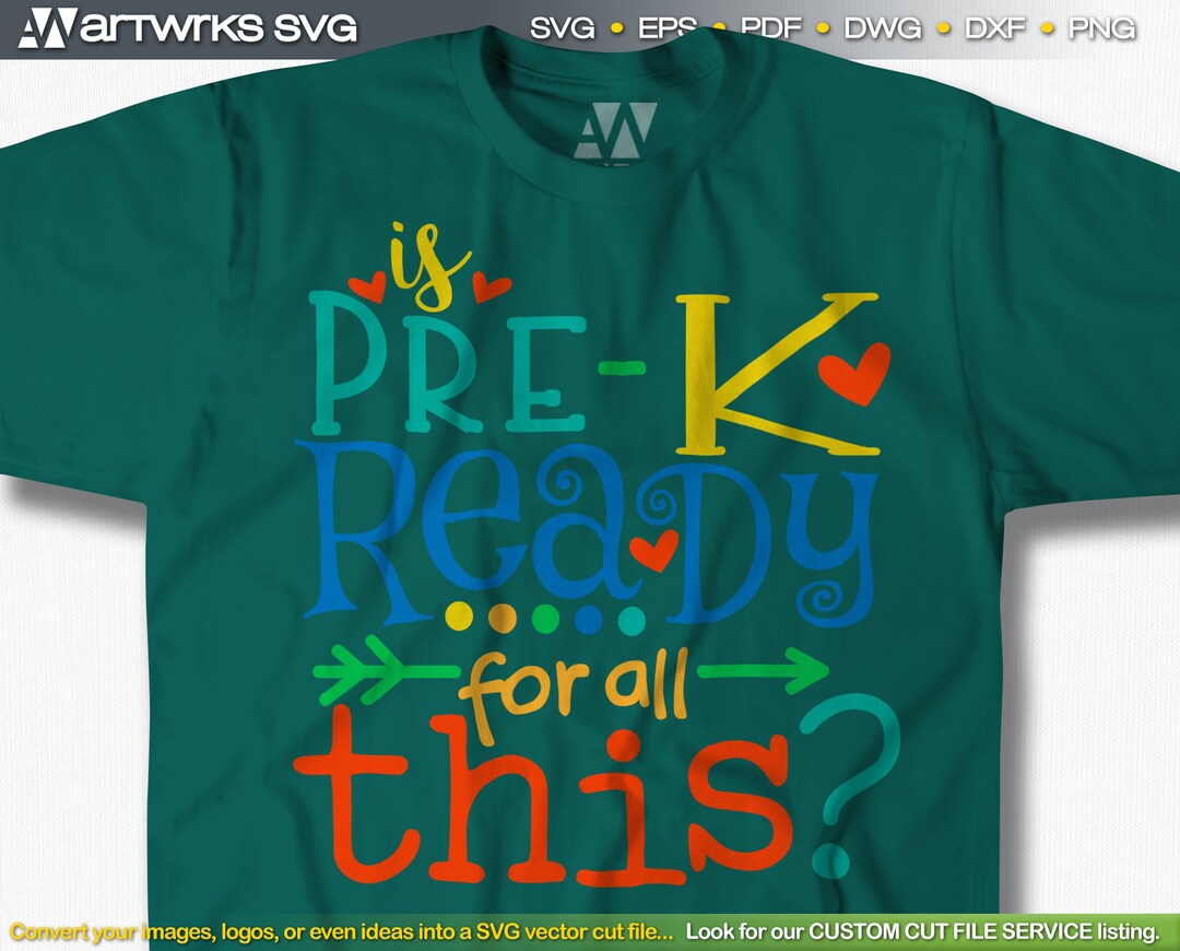 FIRST DAY of SCHOOL Pre K Svg Back to School Svg File by - Etsy