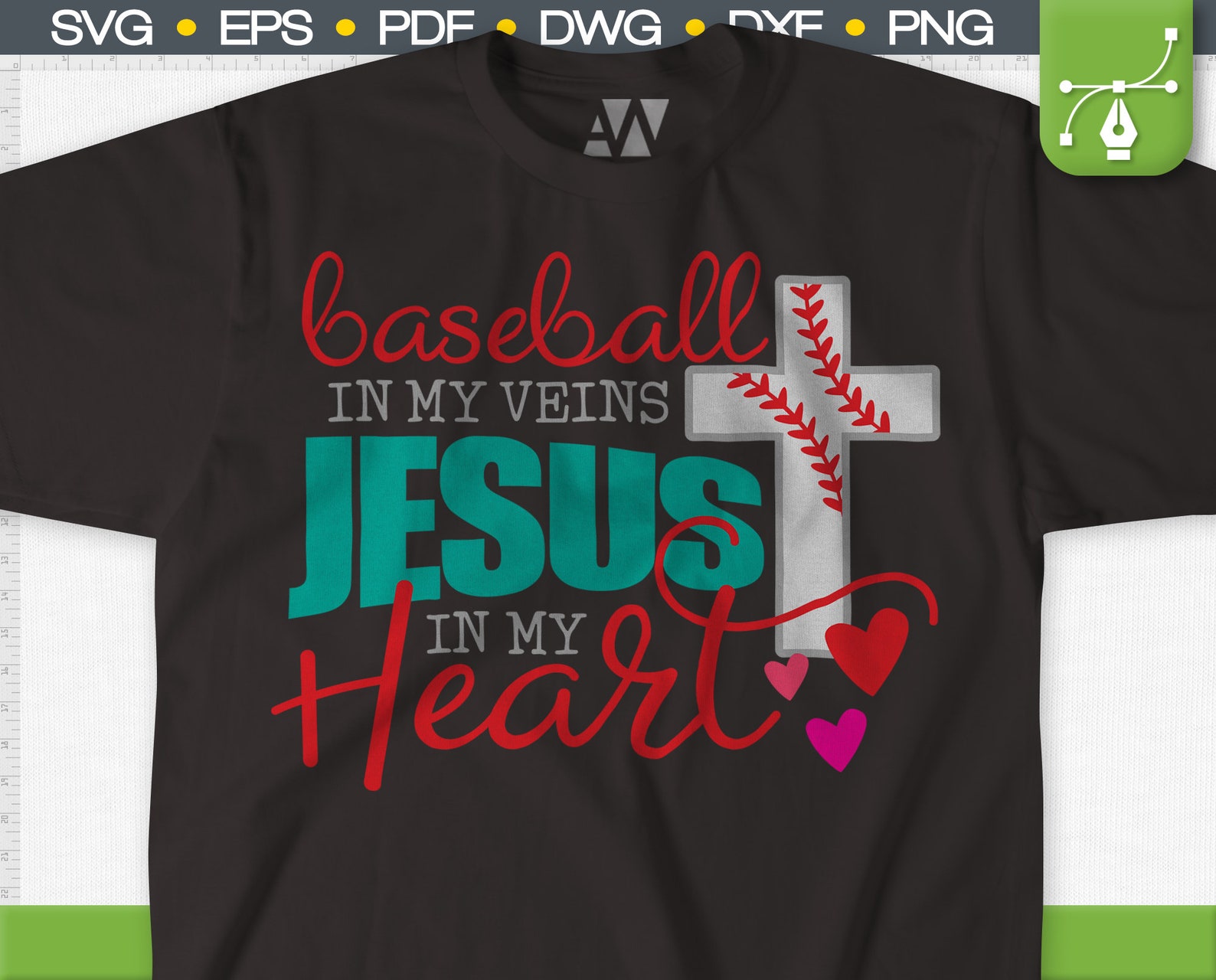 Christian Svg Files Cute Clipart Baseball Svg Jesus SVG by - Etsy