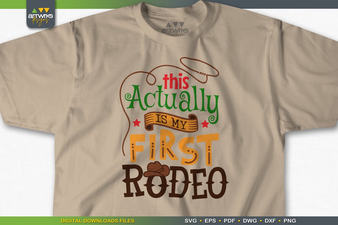WILD WEST Clipart | My First Rodeo SVG File Western Clipart Cowboy Hat ...