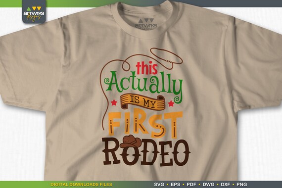WILD WEST Clipart My First Rodeo SVG File Western Clipart - Etsy