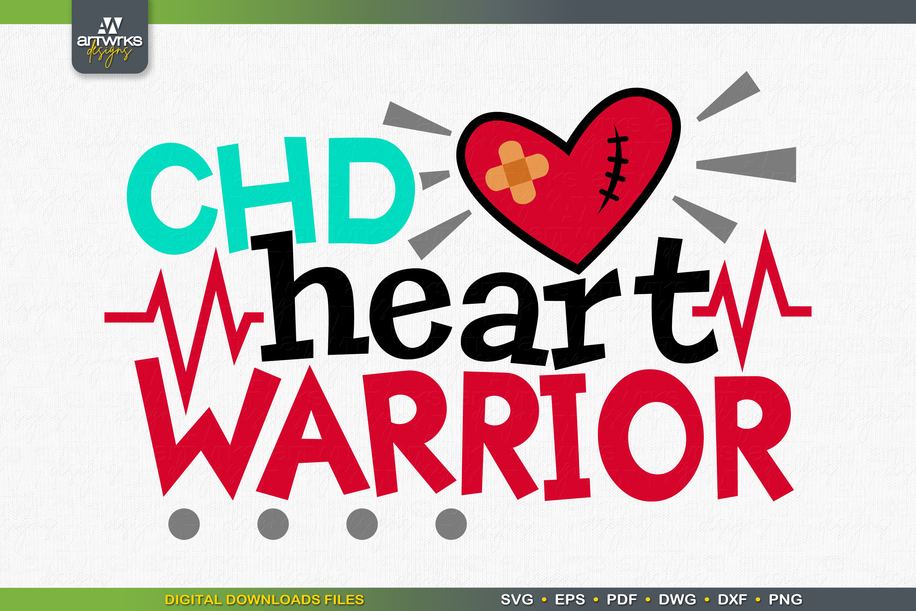 CHD | Awareness SVG Heart Defect Disease Digital Cut File Heart Svg for ...