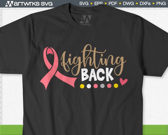 Cancer SVG Files for Cricut and Silhouette Cameo Fighting | Etsy