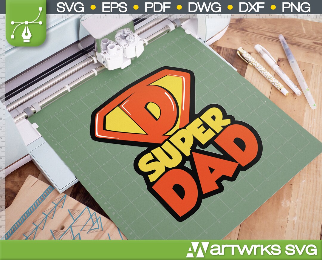 Superhero Dad SVG Like Father Like Son Svg Dad Svg by Artworks SVG - Etsy