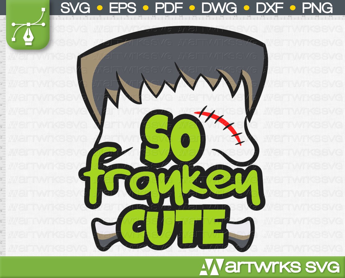 Frankenstein so Franken Cute Halloween Svg Halloween Svg - Etsy