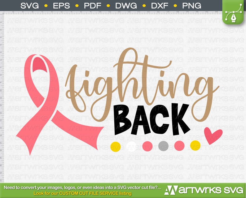 Cancer SVG Files for Cricut and Silhouette Cameo Fighting - Etsy