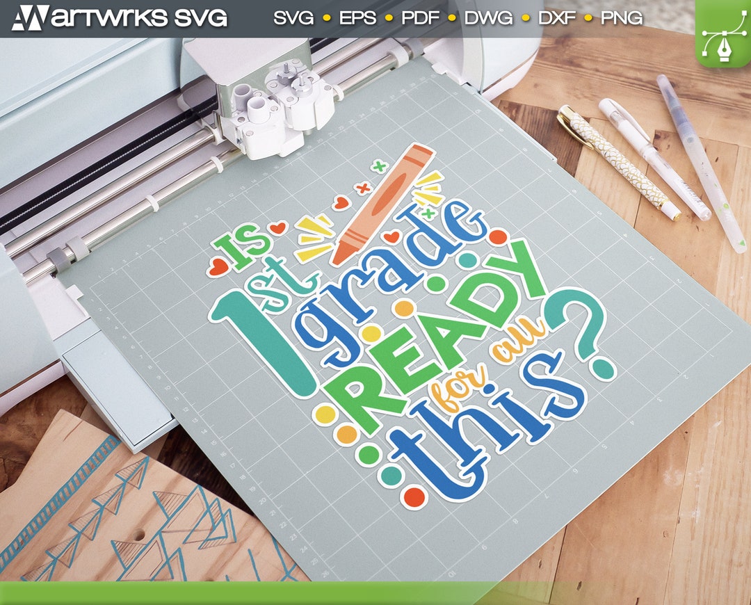 1st GRADE | BACK to SCHOOL Svg File Cut File by Artworks Svg - Etsy