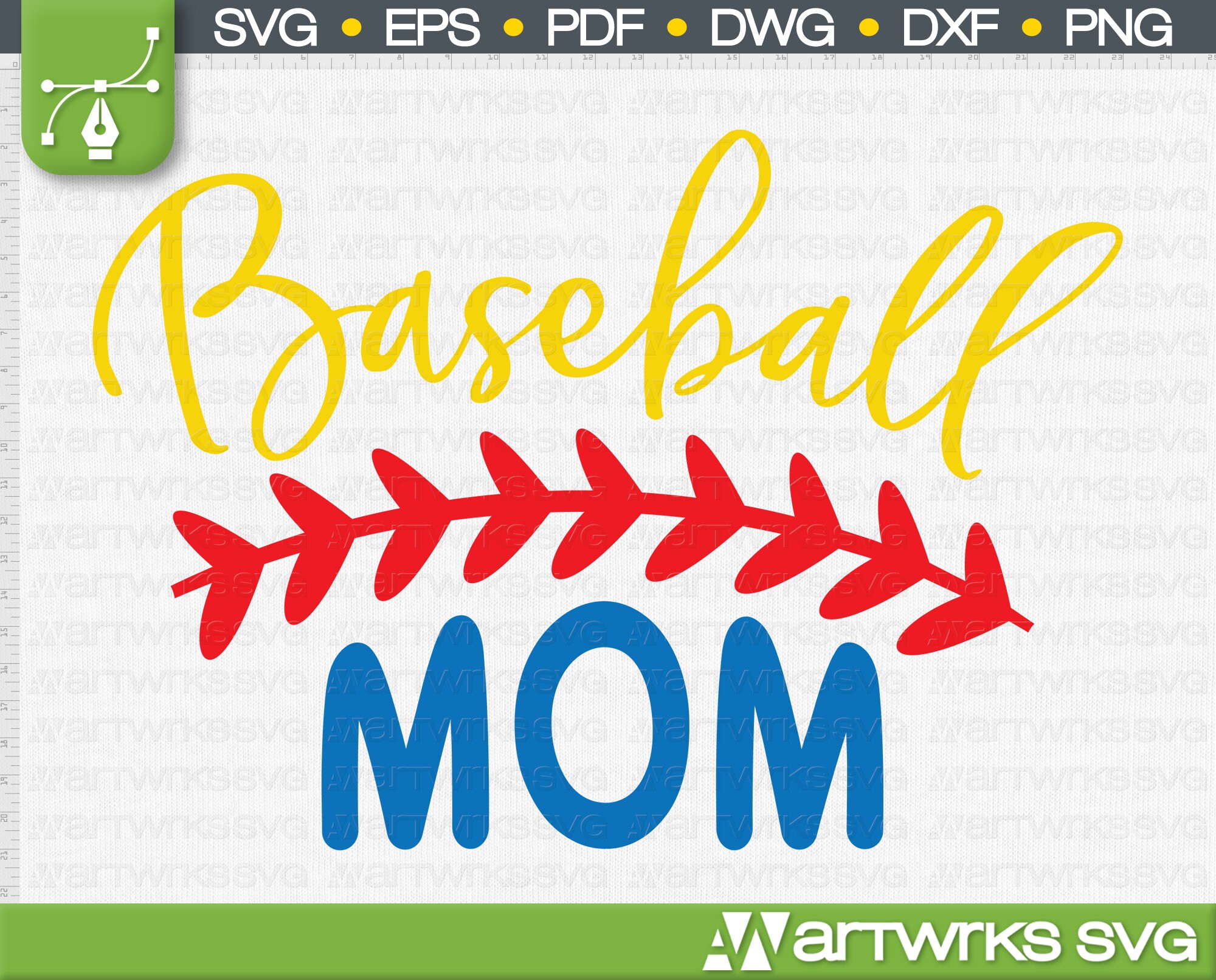Baseball Mom SVG Laces Cute Baseball Svg Baseball SVG by | Etsy