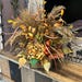 Rustic Autumn Arrangement, Fall Wheat Table Piece, Cabin Floral Table ...