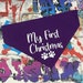 RED My First Christmas Dog Cat Bandana Neckerchief Bandana for - Etsy