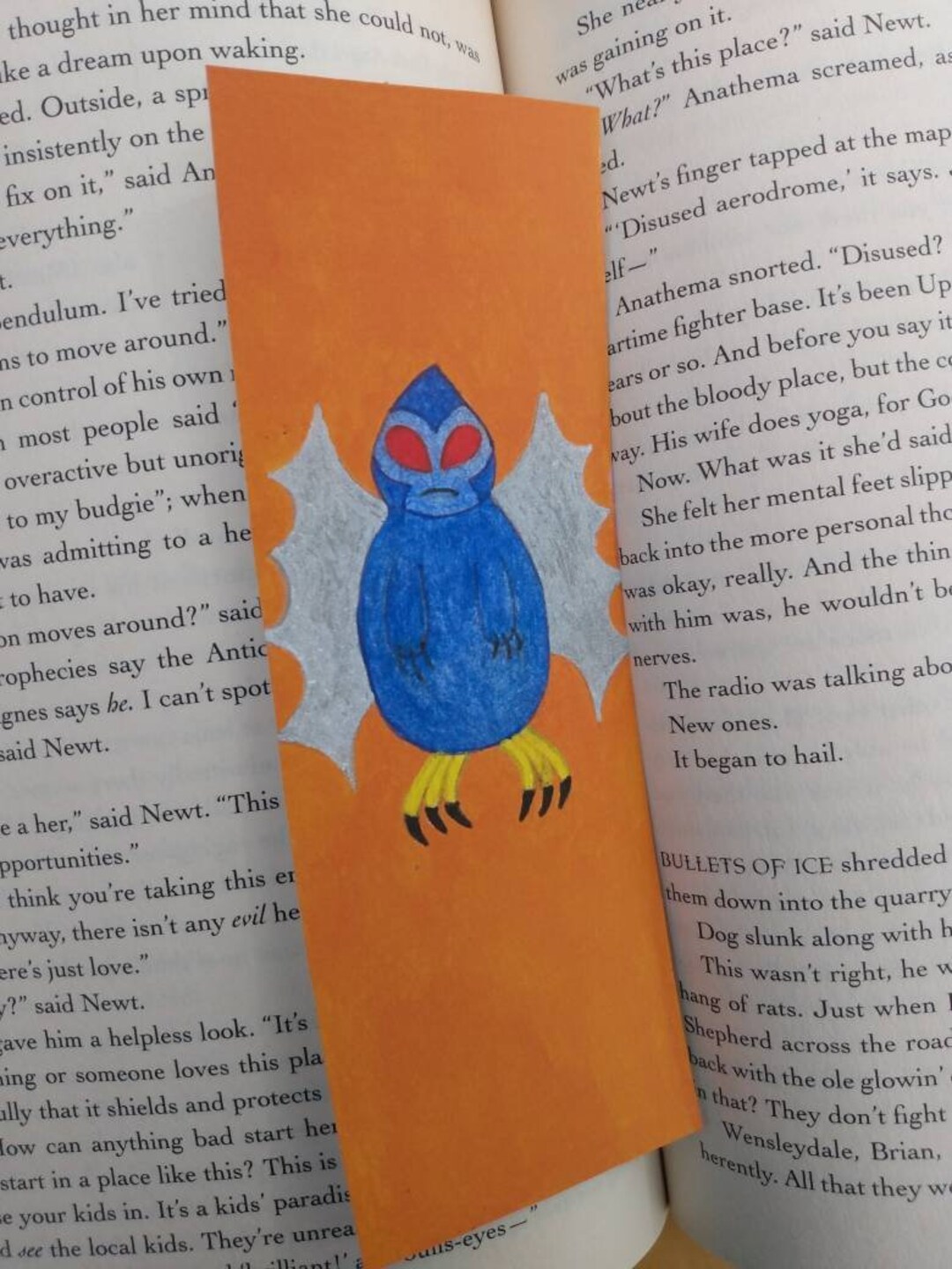 Bookmark Alien Strange Flying Creature Cardstock Art Print - Etsy