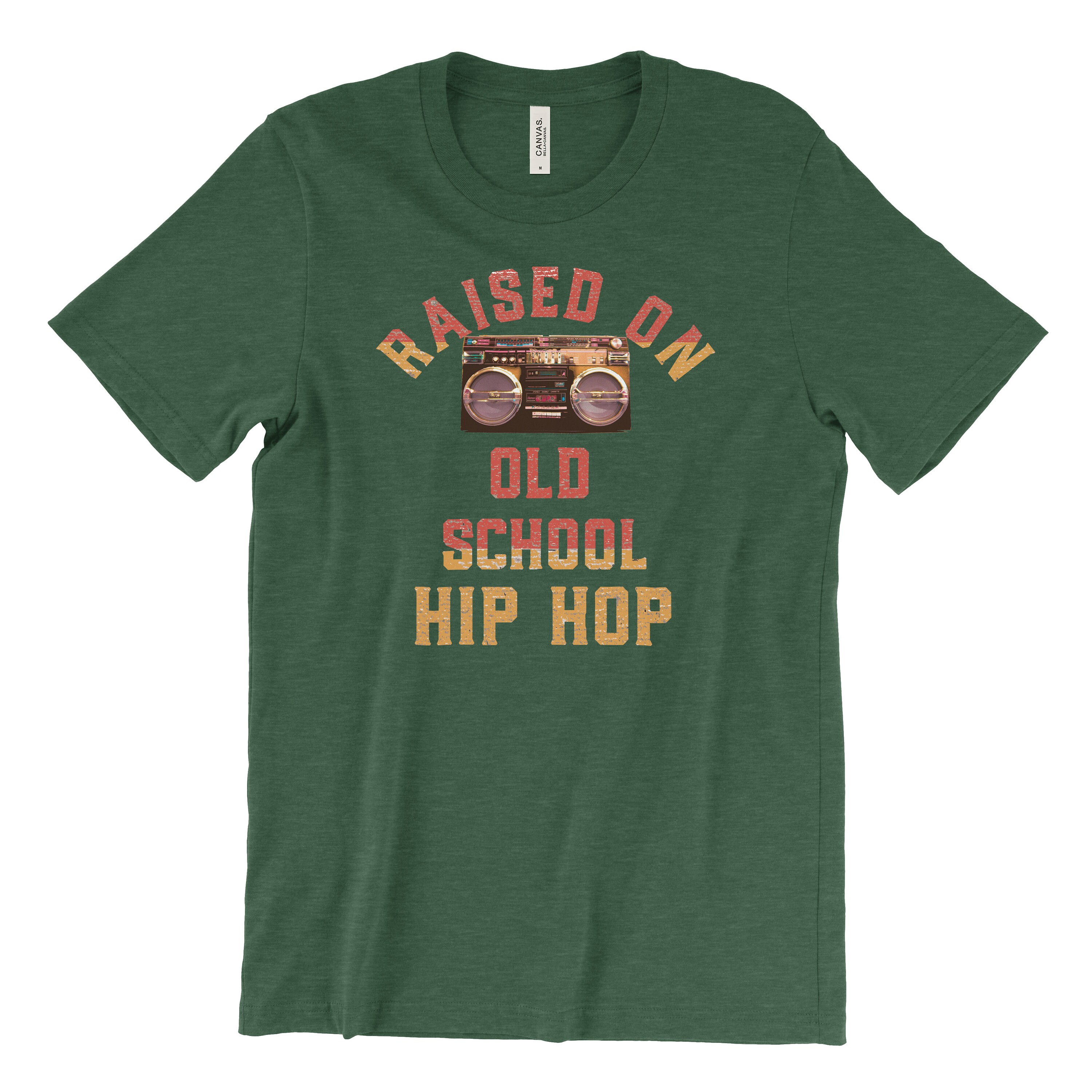 Vintage Style Old School Hip Hop T Shirt Raised On Old School Hip Hop
