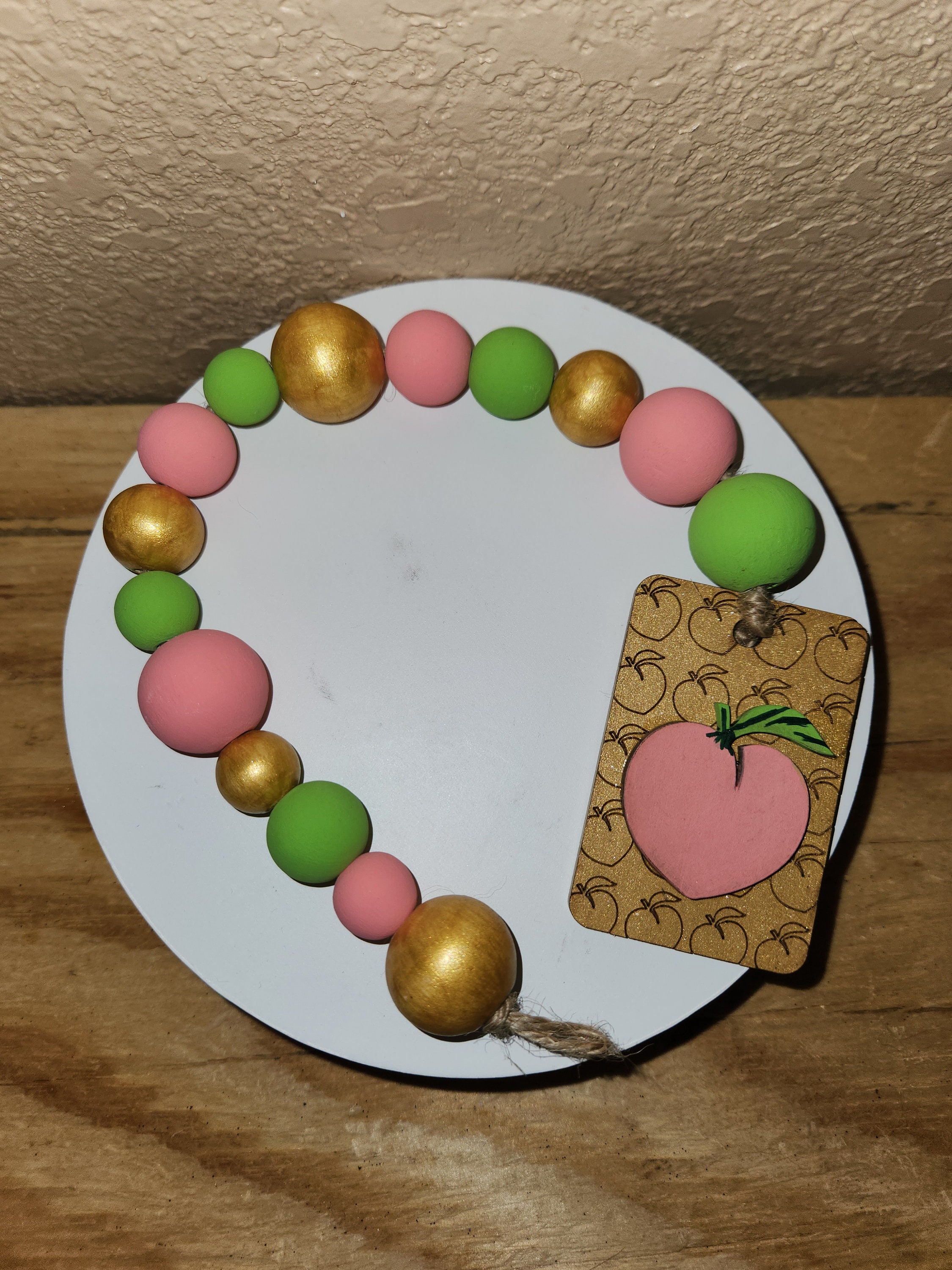 Peach Tiered Tray Decor Summer Peaches Sweet Decorations - Etsy