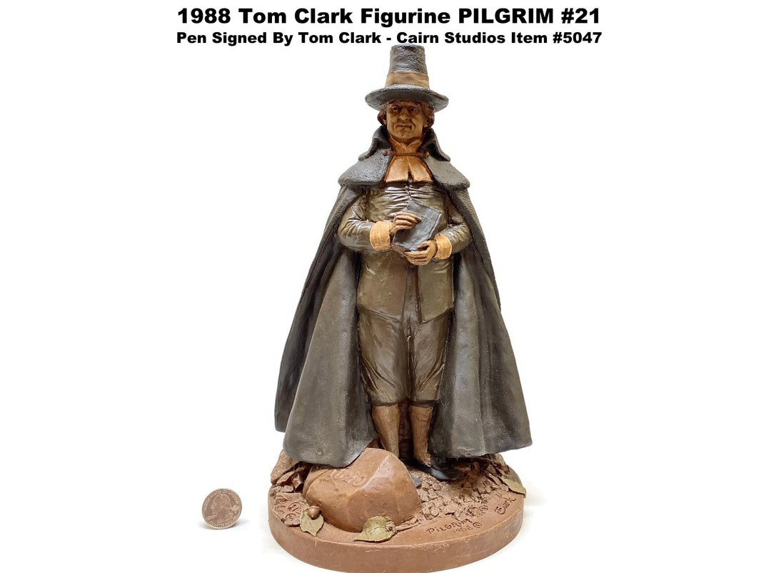 Tom Clark Figurine PILGRIM 21 Pen Signed 1988 Cairn Studio Item 5047 ...