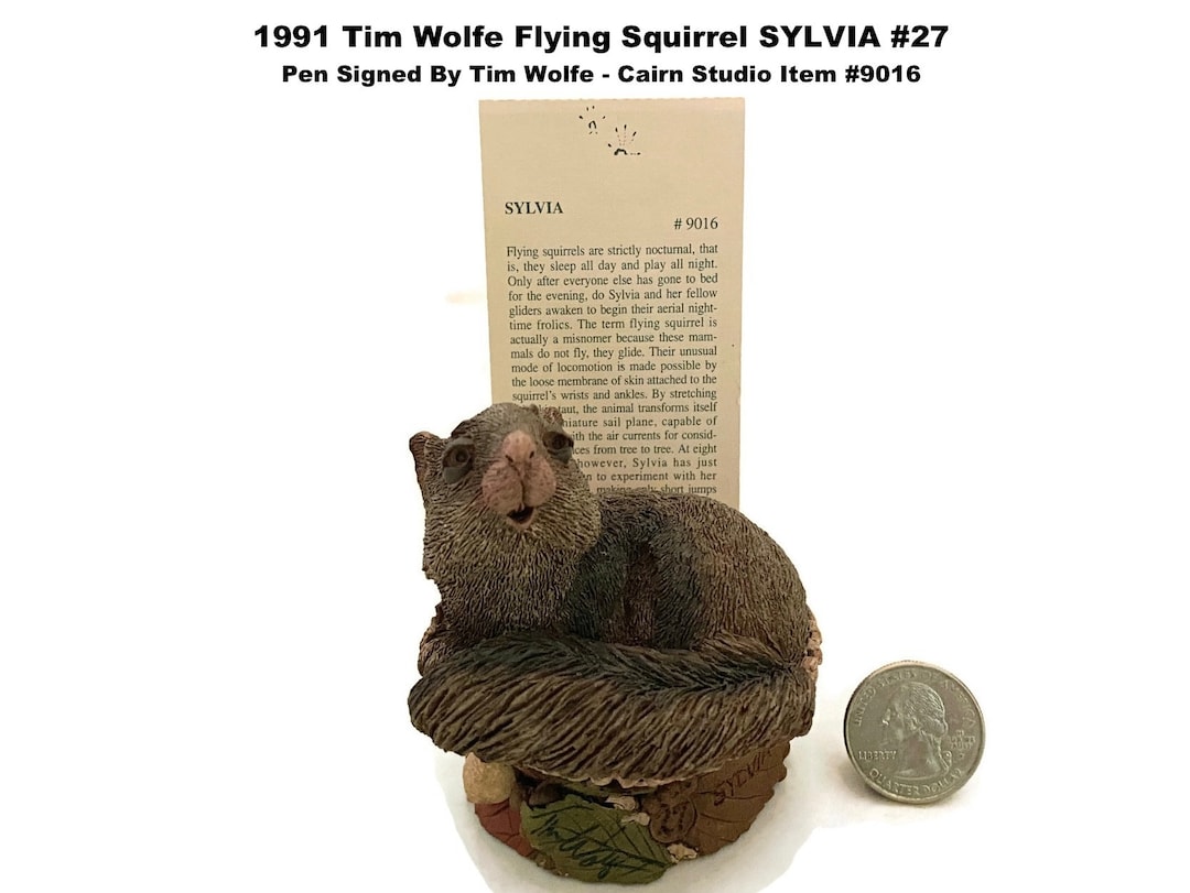 Tim Wolfe Flying Squirrel SYLVIA #27 Pen Signed 1991 Cairn Studios Item ...