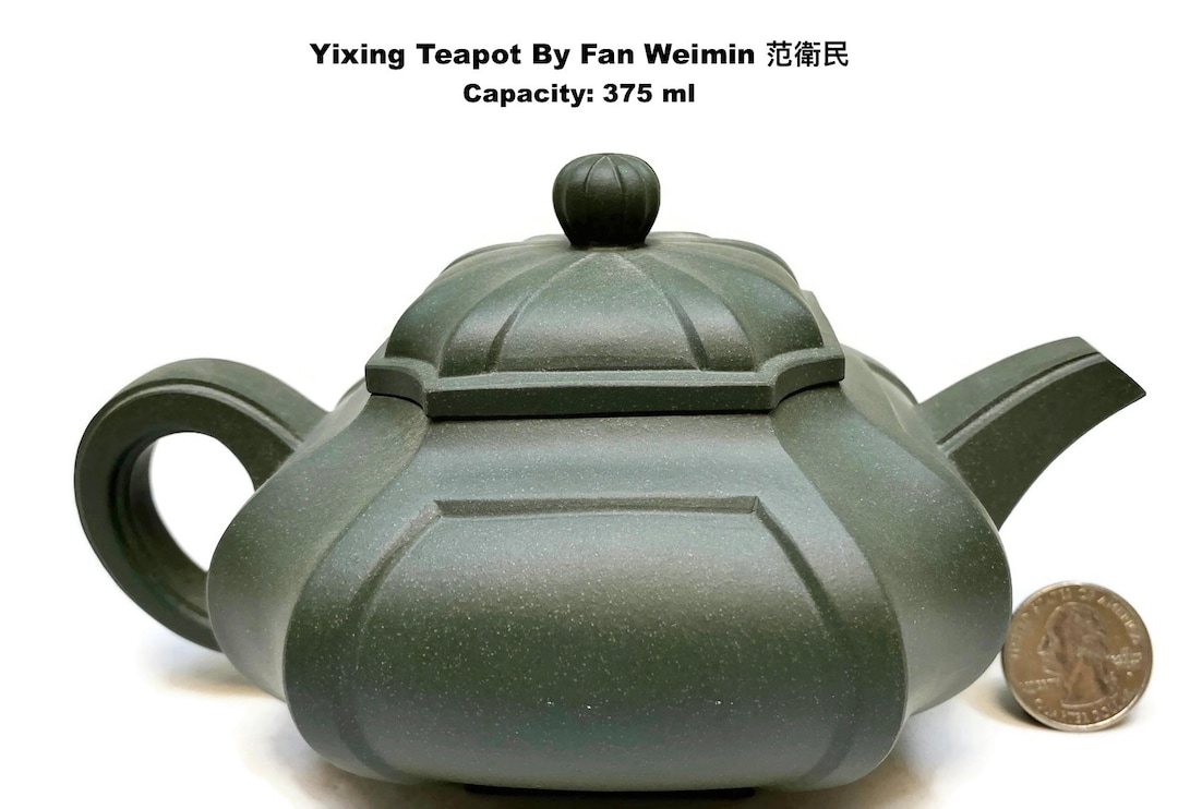 Yixing Purple Clay Teapot by Fan Weimin 范衛民 Vintage - Etsy