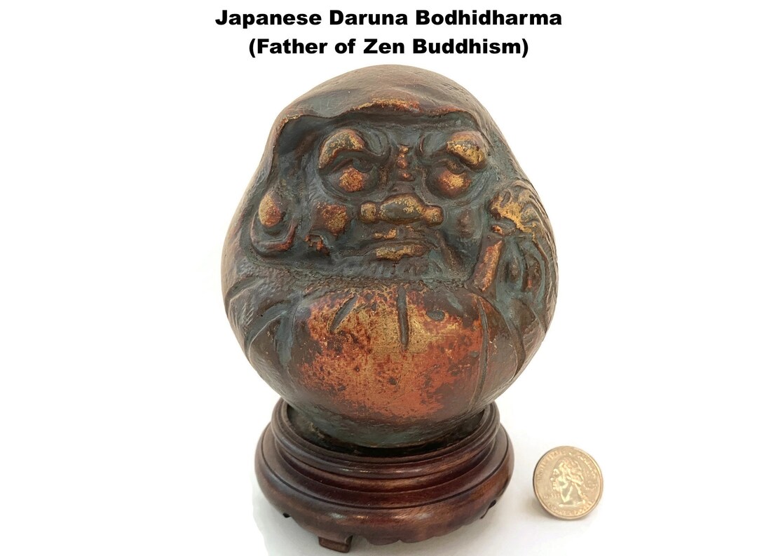 Japanese Daruma Bodhidharma Buddha Father of Zen Buddhism Vintage - Etsy