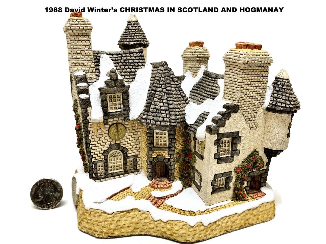David Winter CHRISTMAS IN SCOTLAND and Hogmanay 1988 Great Britain Vintage - Etsy