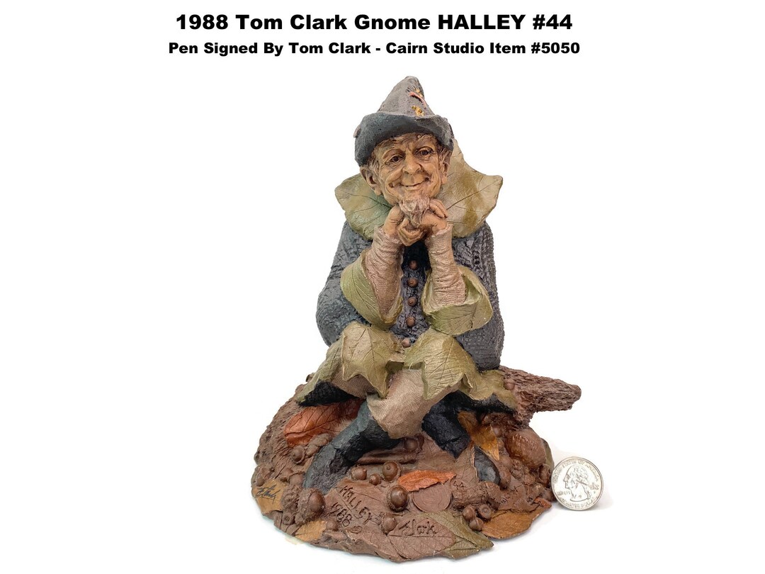 Tom Clark Gnome HALLEY #44 Pen Signed 1988 Cairn Studio Item #5050 Vintage - Etsy