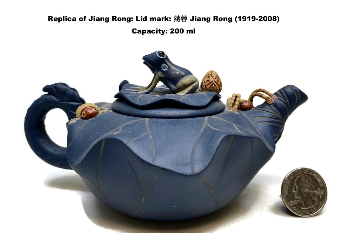 Yixing Teapot Replica of Jiang Rong Lid Mark: 蔣蓉 Jiang Rong 19192008 ...