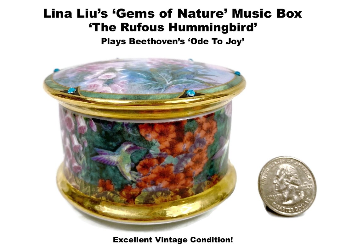 Hummingbird Music Box Lena Liu Rufous Beethoven Ode to Joy Gems of ...