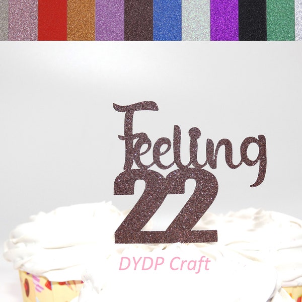 22 Birthday Cupcake Toppers - Etsy