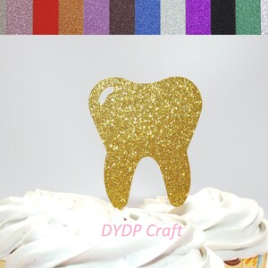 Tooth Cupcake Toppers Dentist Cupcake Toppers Dental | Etsy