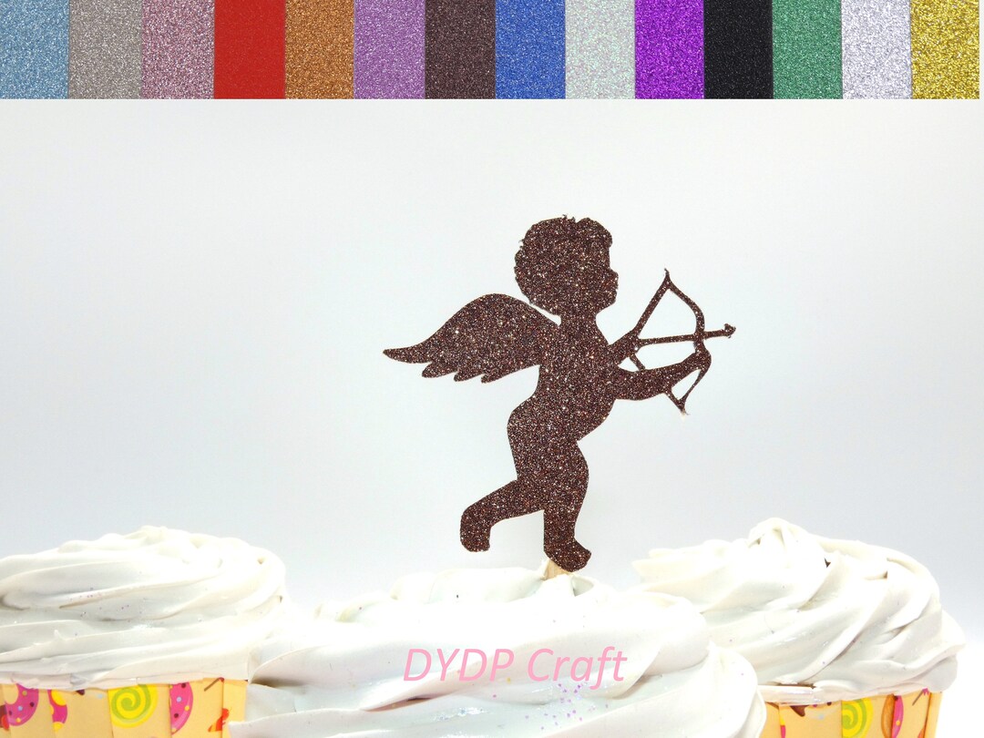Cupid Cupcake Toppers, Valentines Cupcake Toppers Heaven Sent Cupcake ...