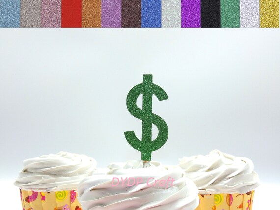 Dollar Sign Cupcake Toppers Money Cupcake Toppers Dollar - Etsy
