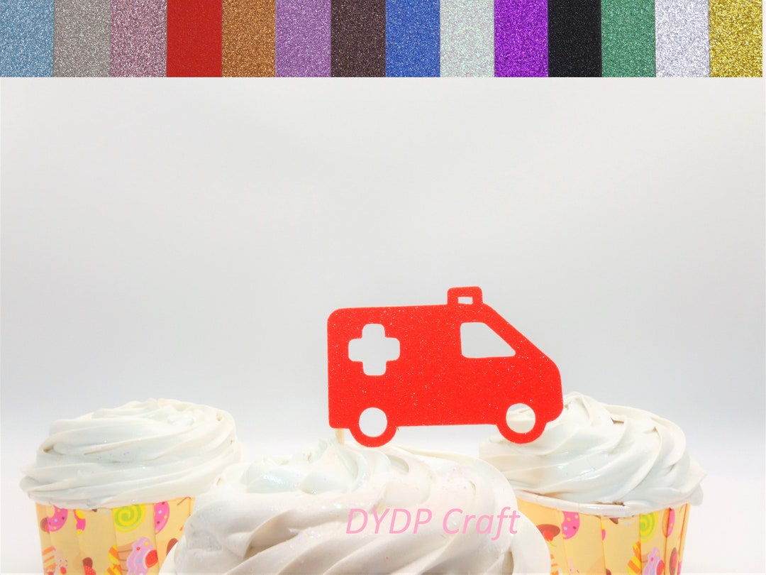 Ambulance Cupcake Toppers, Paramedic Cupcake Toppers, Nurse Cupcake ...