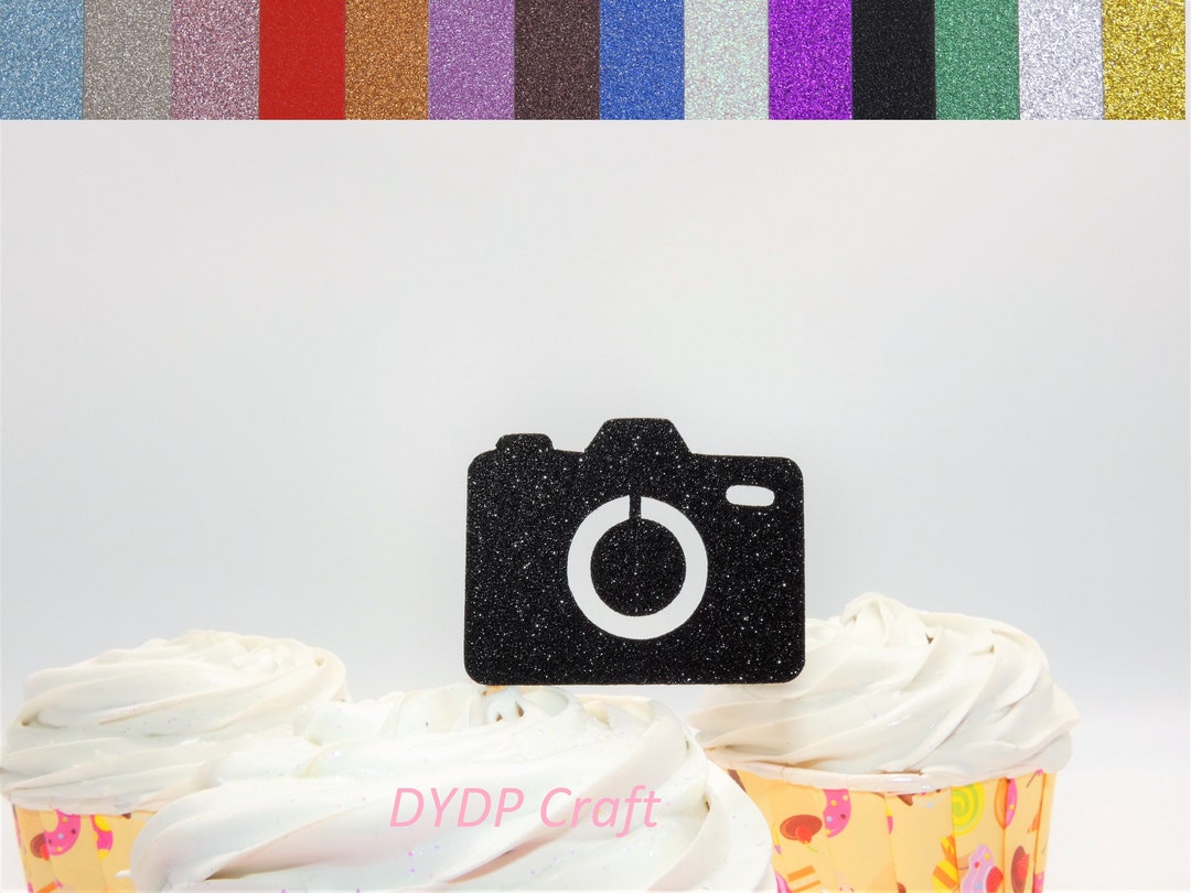 Camera Cupcake Toppers Photography Party Decorations Camera - Etsy
