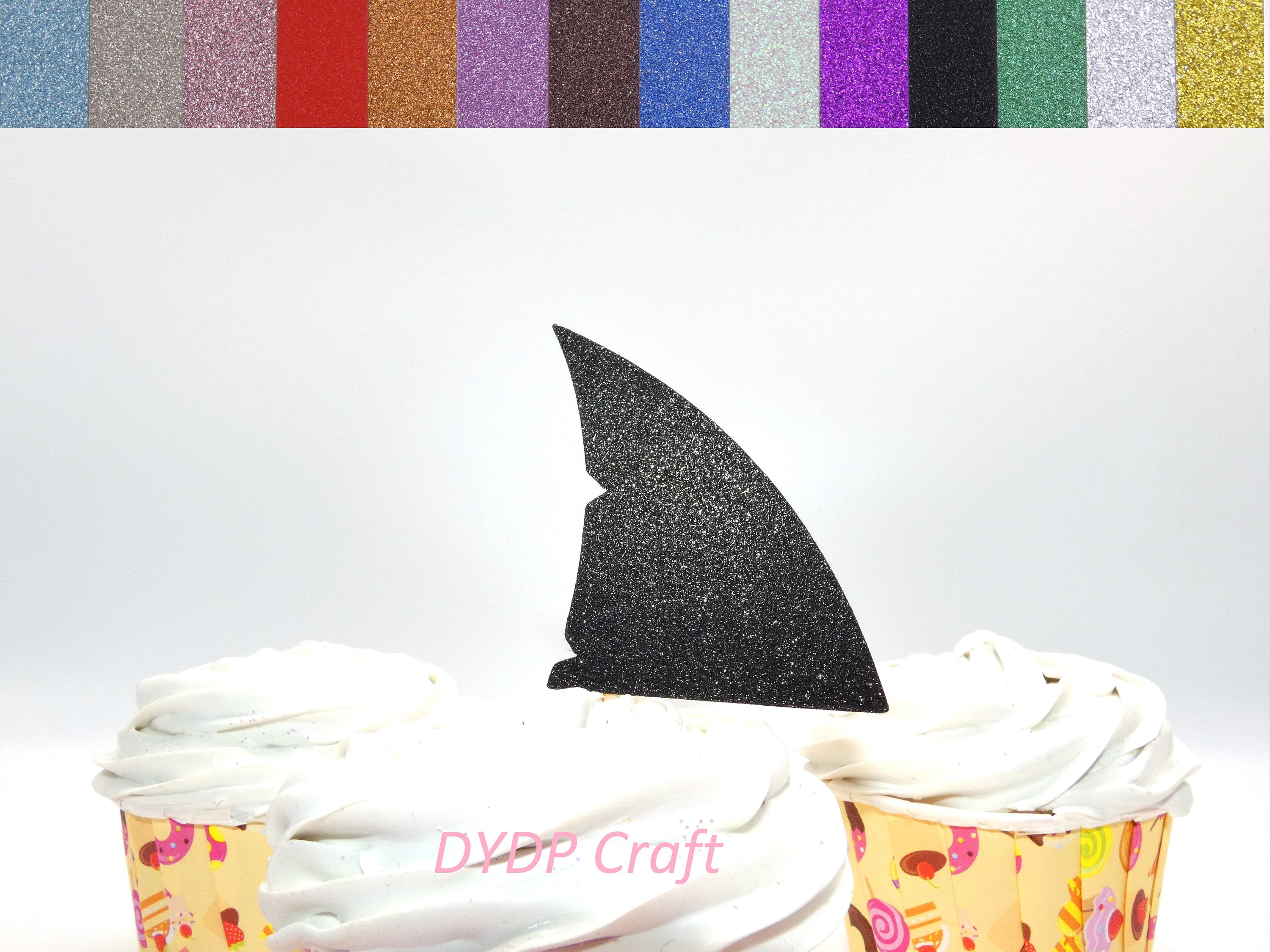 Shark Fin Cupcake Toppers Shark Themed Party Decorations - Etsy UK