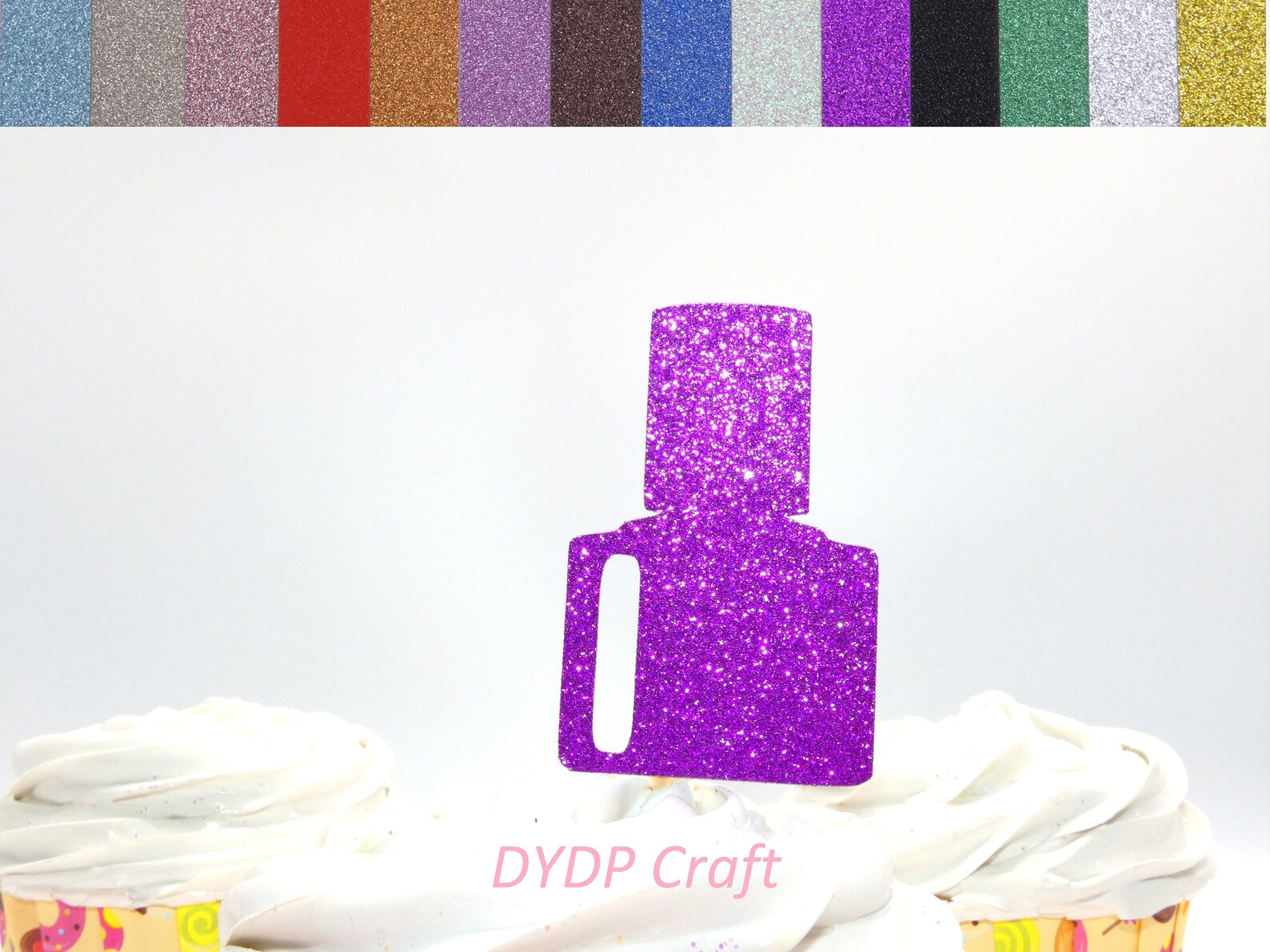 Nail Polish Cupcake Toppers Spa Party Decorations Sleepover - Etsy UK