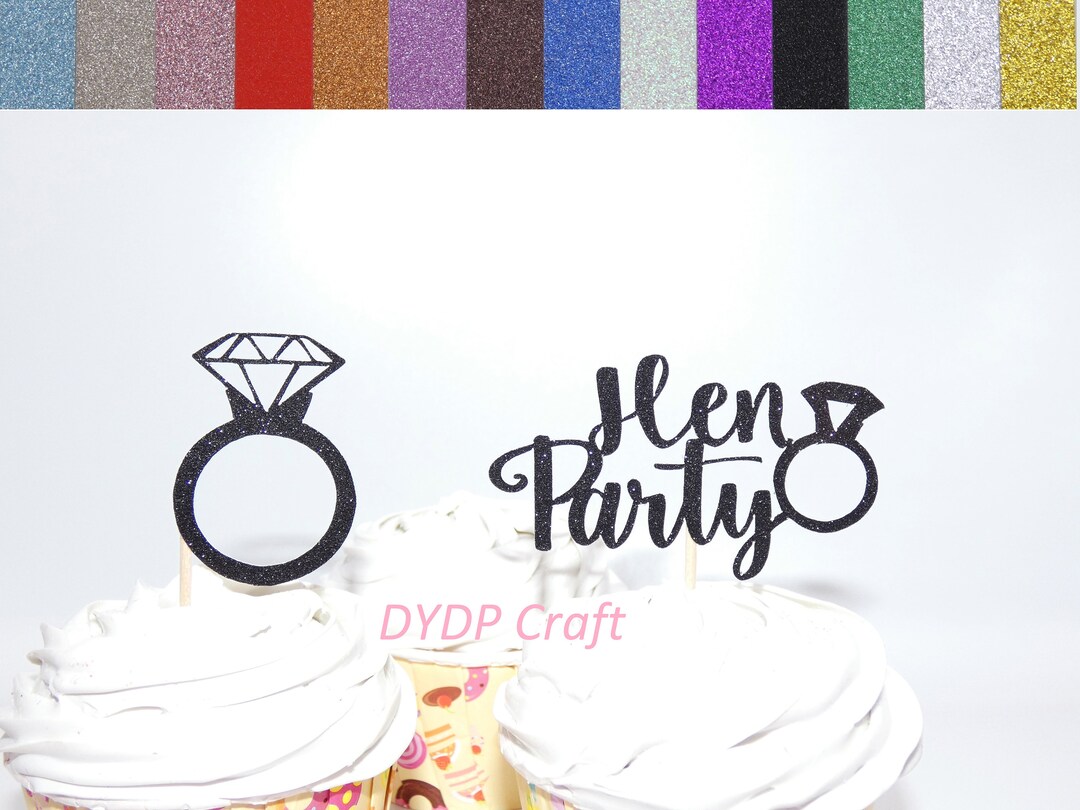Hen Party Cupcake Toppers , Hen Night Table Decoration , Food Picks ...