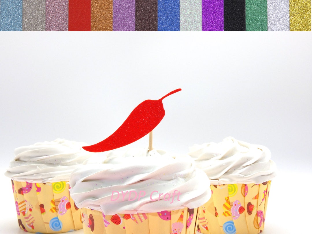 Hot Pepper Cupcake Toppers, Chili Pepper Food Picks, Cinco De Mayo ...