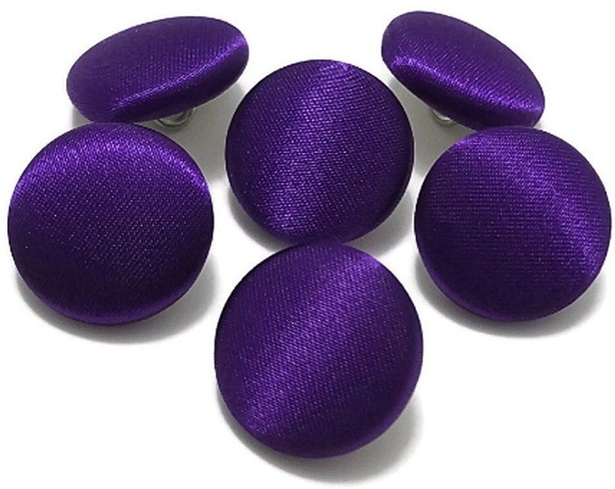 Satin Buttons, Purple Satin Buttons, Bridal Buttons, Wedding Dress ...