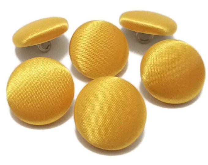 Satin Buttons, Yellow Satin Buttons, Bridal Buttons, Wedding Dress ...