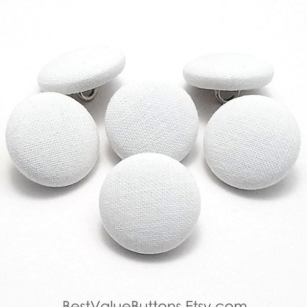White Buttons - Etsy
