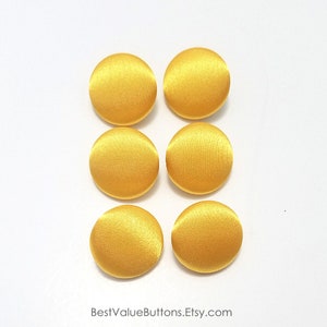 Satin Buttons, Yellow Satin Buttons, Bridal Buttons, Wedding Dress ...