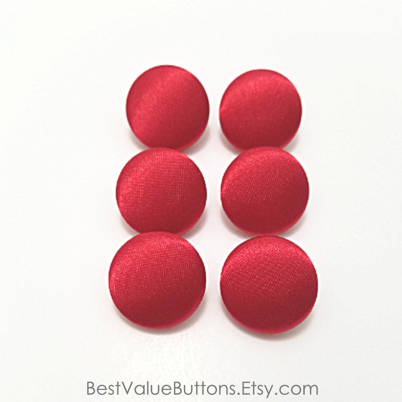 Satin Buttons, Red Satin Buttons, Bridal Buttons, Wedding Dress Tuxedo ...