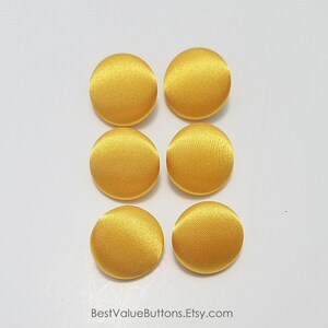 Satin Buttons Yellow Satin Buttons Bridal Buttons Wedding - Etsy