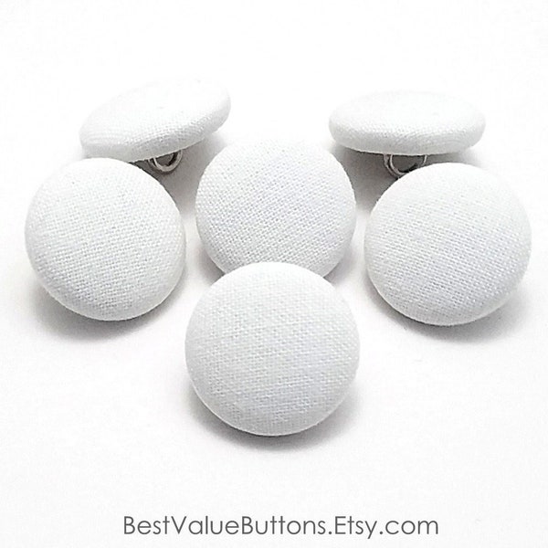 White Buttons - Etsy