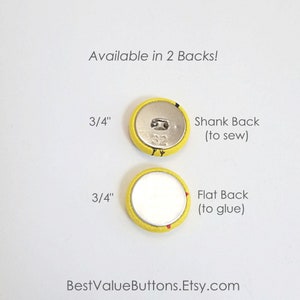 Fabric Buttons, Rooster Hen Chicken Buttons, Shank to Sew, Pinback to ...