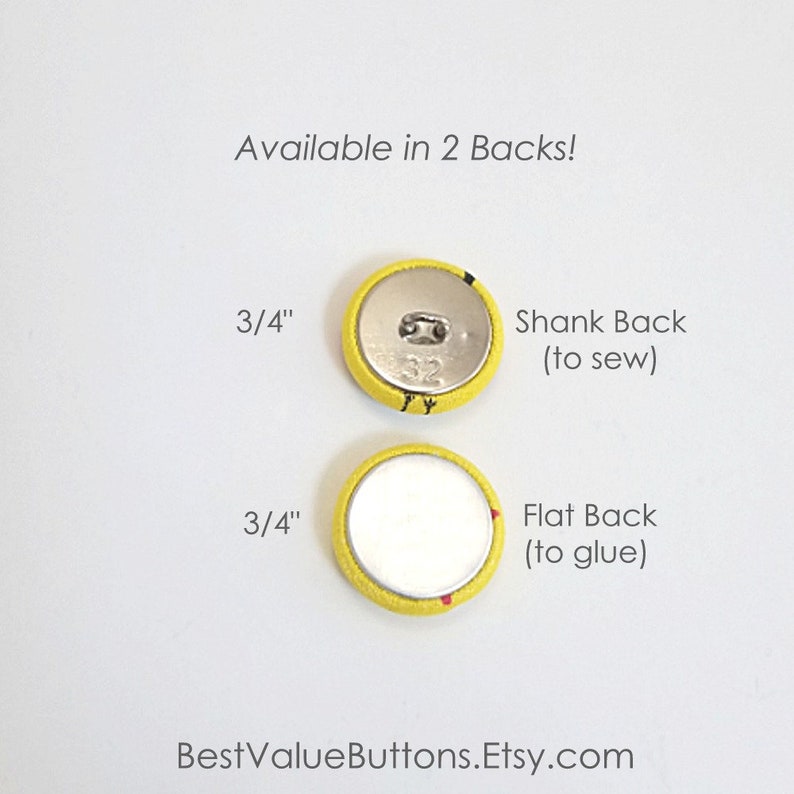 Fabric Buttons, Rooster Hen Chicken Buttons, Shank to Sew, Pinback to ...