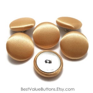 Satin Buttons, Gold Satin Buttons, Bridal Buttons, Wedding Dress Tuxedo ...