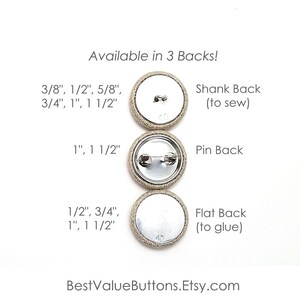 Linen Buttons, Natural Linen Fabric Buttons, Shank, Pinback, Flatback ...