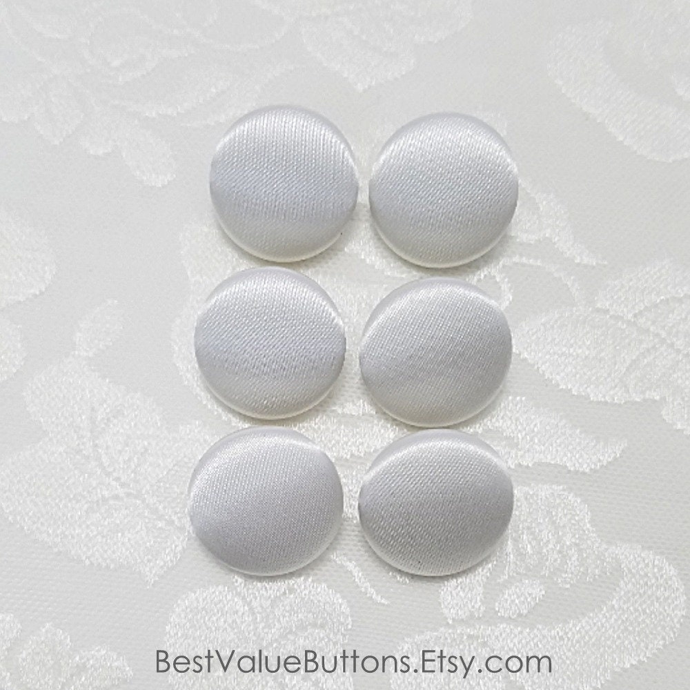 Satin Buttons Ivory Satin Buttons Bridal Buttons Wedding - Etsy