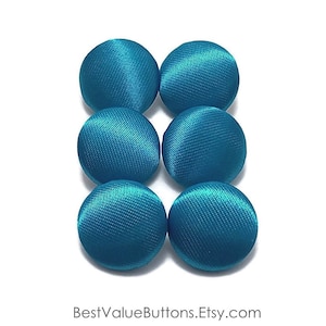 Satin Buttons, Turquoise Satin Buttons, Bridal Buttons, Wedding Dress ...